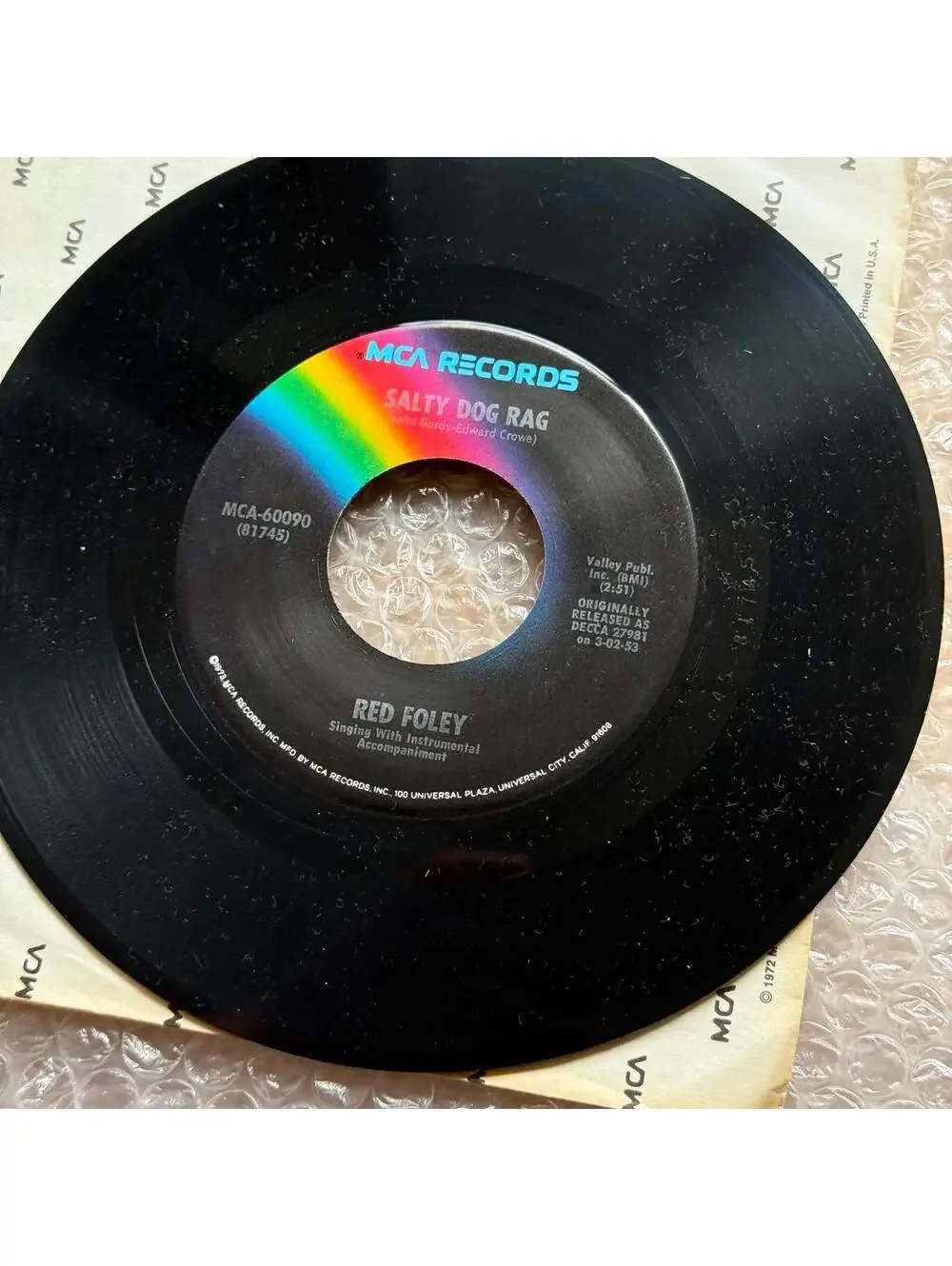 Media | Red Foley Milk Bucket Boogiesalty Dog Rag 45rpm Vg R87 | Poshmark